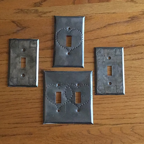 Handmade | Accents | Heart Design Tin Switch Plate Covers | Poshmark